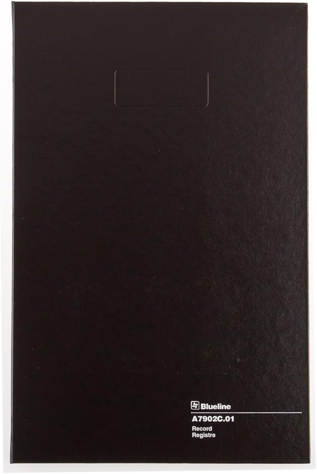 Blueline AccountPro Record Book 12.5x7.875-Inch 200 Pages, Black ...