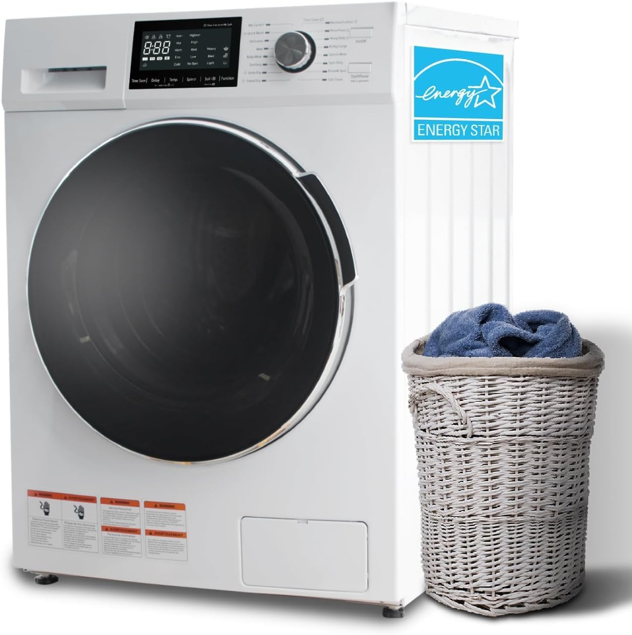 SMETA All-In-One Washer and Dryer Combo 2.7 cu.ft, 24 inch Ventless 2 ...