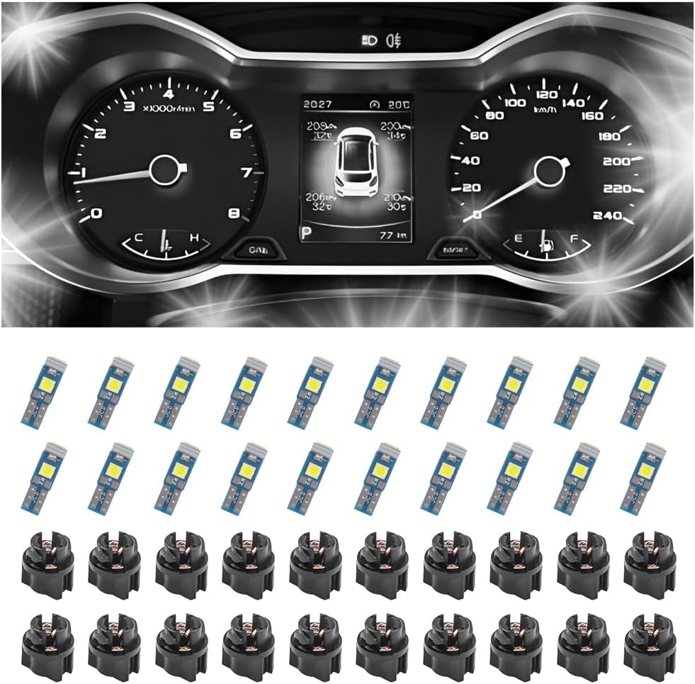 Amazon.com: Stacool 20PCS Car LED Dash Lights with Twist Lock Socket ...