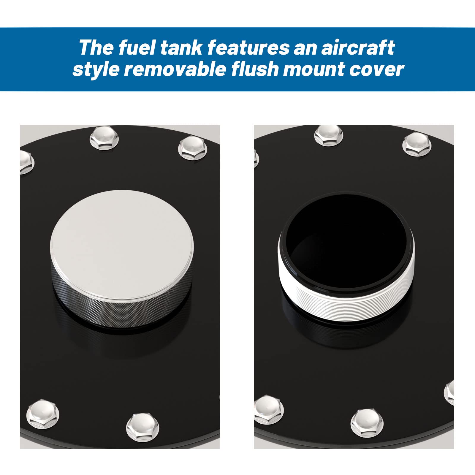Snapklik.com : 15 Gallon 60L Top-Feed Fuel Cell Gas Tank Can,Universal ...
