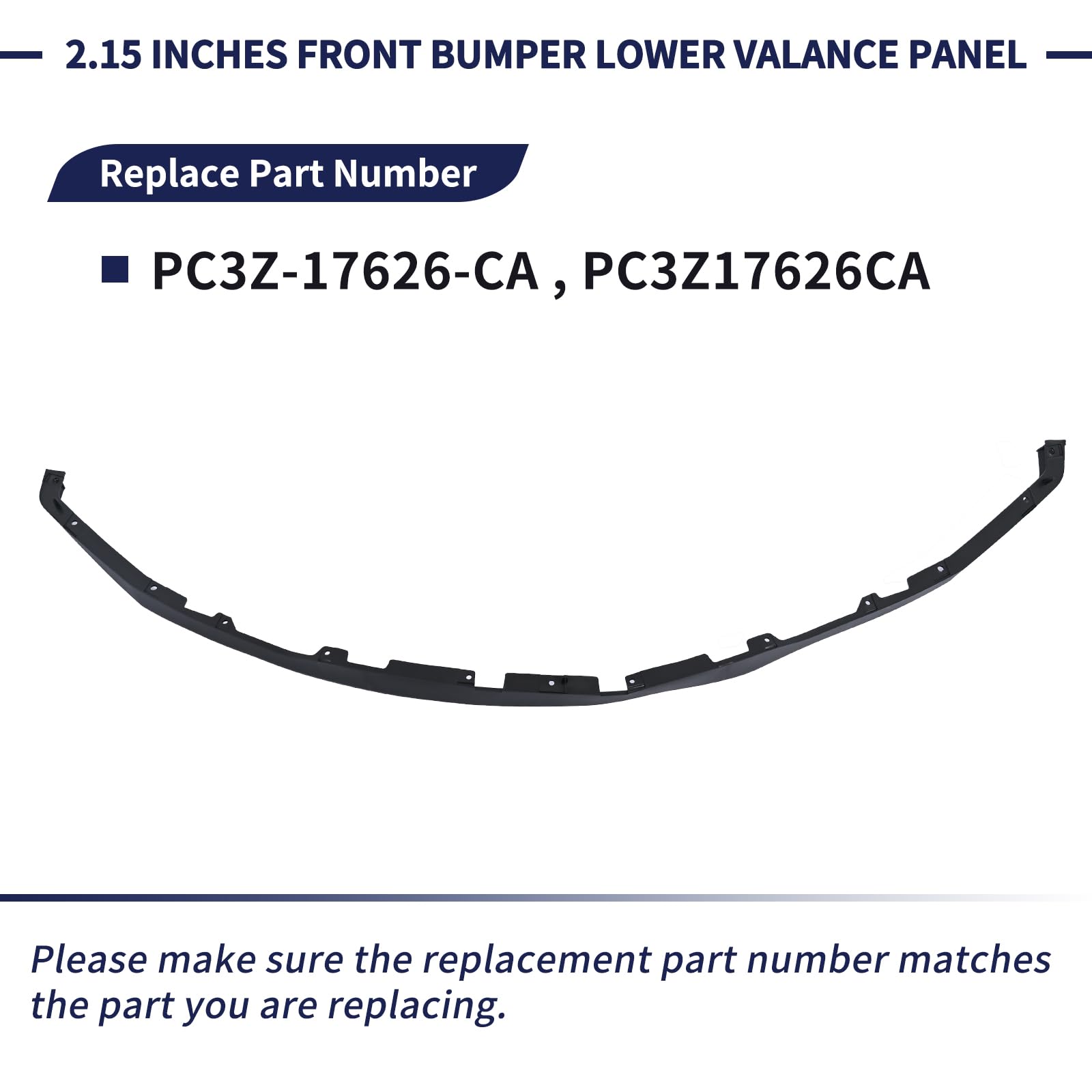 Snapklik.com : Magimaker 2.15 Inches Front Bumper Lower Valance Panel ...