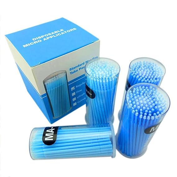 Amazon.com: Yimart 400pcs Blue Regular Size 3mm Reusable Mascara ...