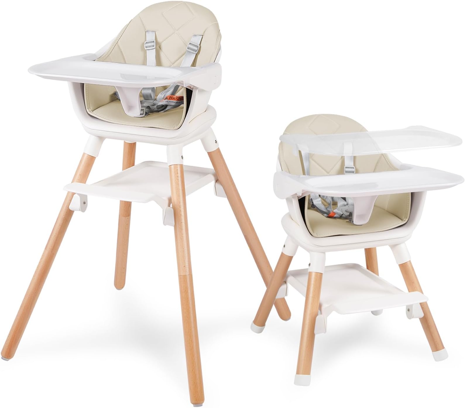 Amazon.com : Lalo The Chair Convertible 3-in-1 High Chair - Wooden High ...