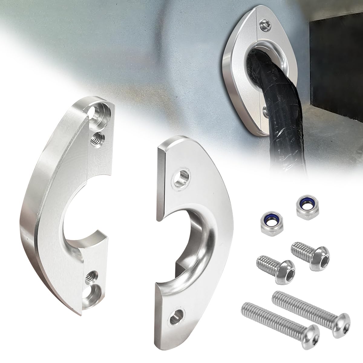 Snapklik.com : 1.25" Aluminum Firewall Pass Through For Wiring Harness ...