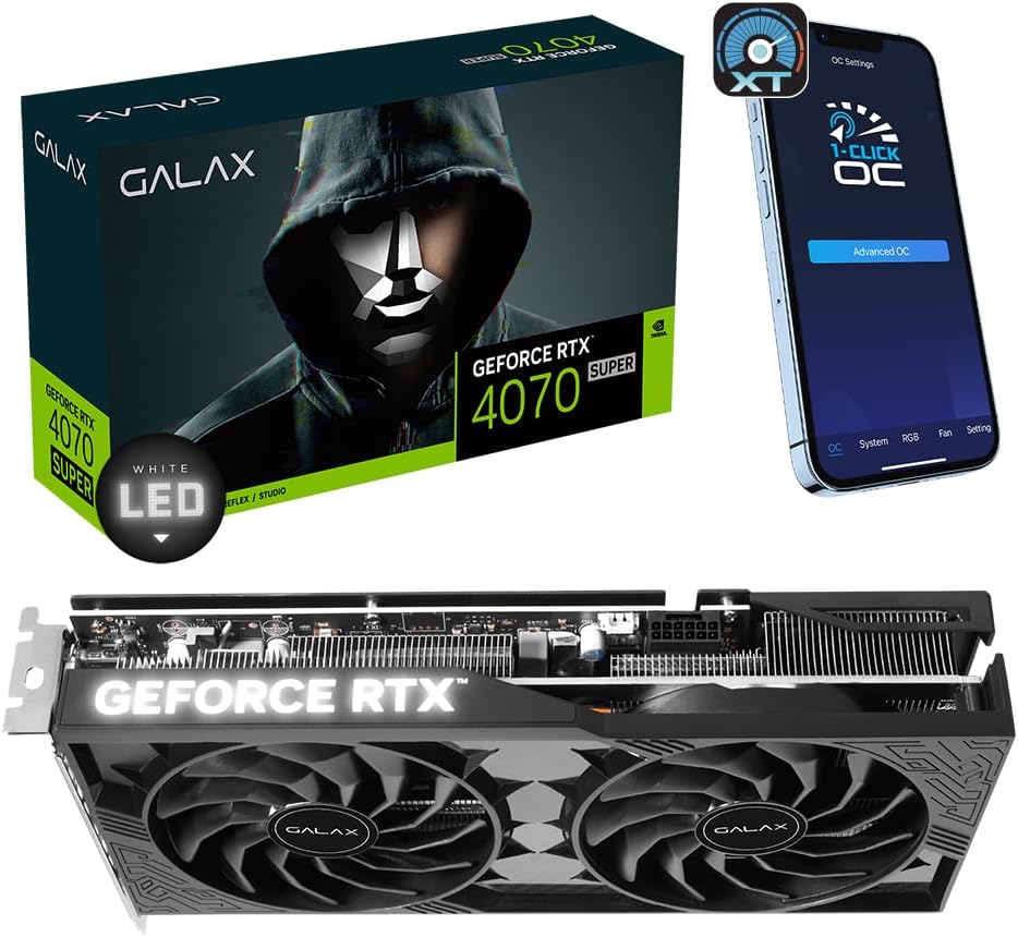 GALAX GeForce RTX™ 4070 Super 1-Click OC 2X, Xtreme Tuner App Control ...
