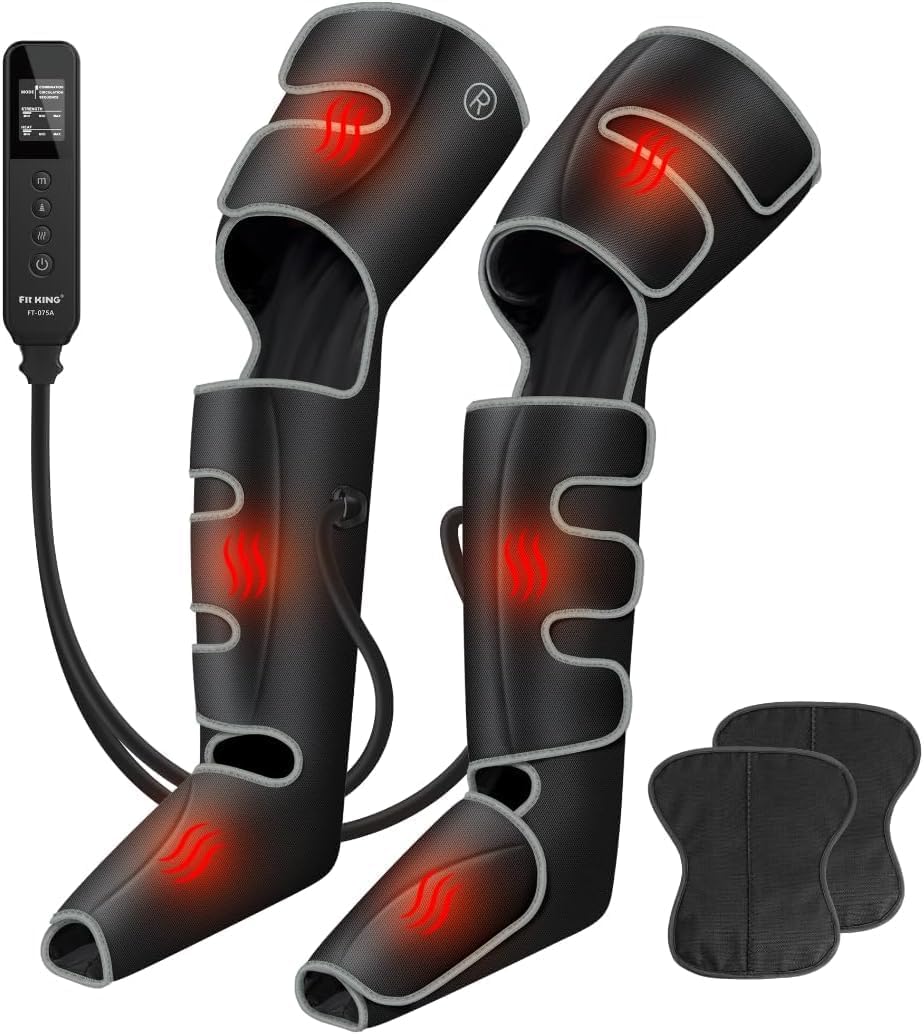 FIT KING Leg Massager with Heat Foot Massagers for Pain and Circulation ...
