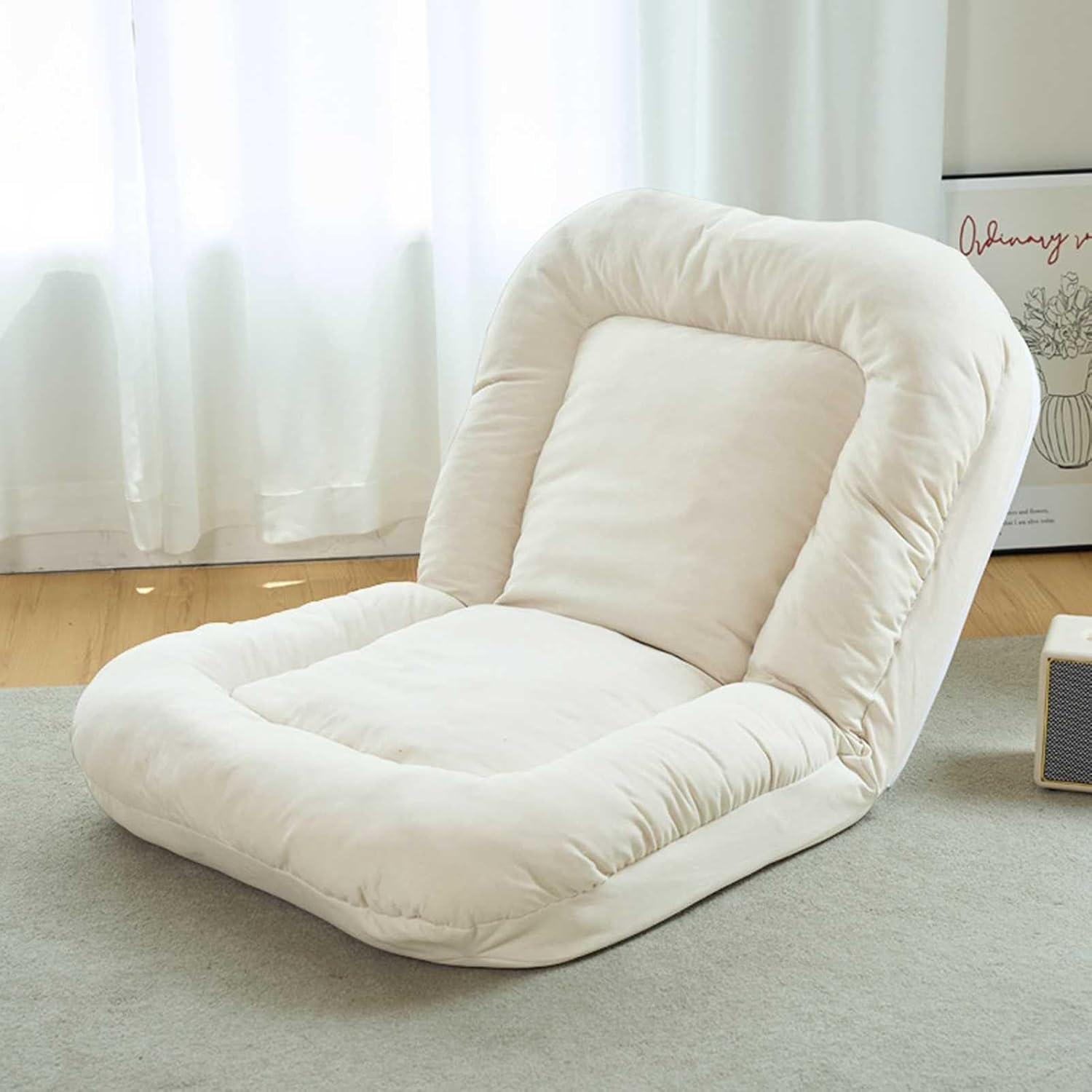 Floor Chair with Back Support, 5-Position Adjustable Floor Chair ...