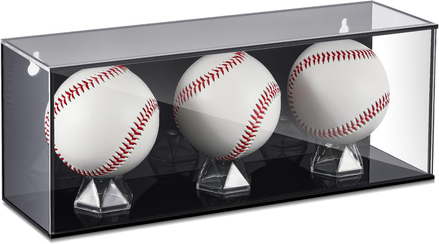 Amazon.com: Lineshading Baseball Golf Ball Display Case for 3 Balls UV ...