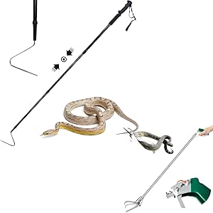 Amazon.com : 57" Snake Grabber Professional Retractable Snake Hook+47 ...
