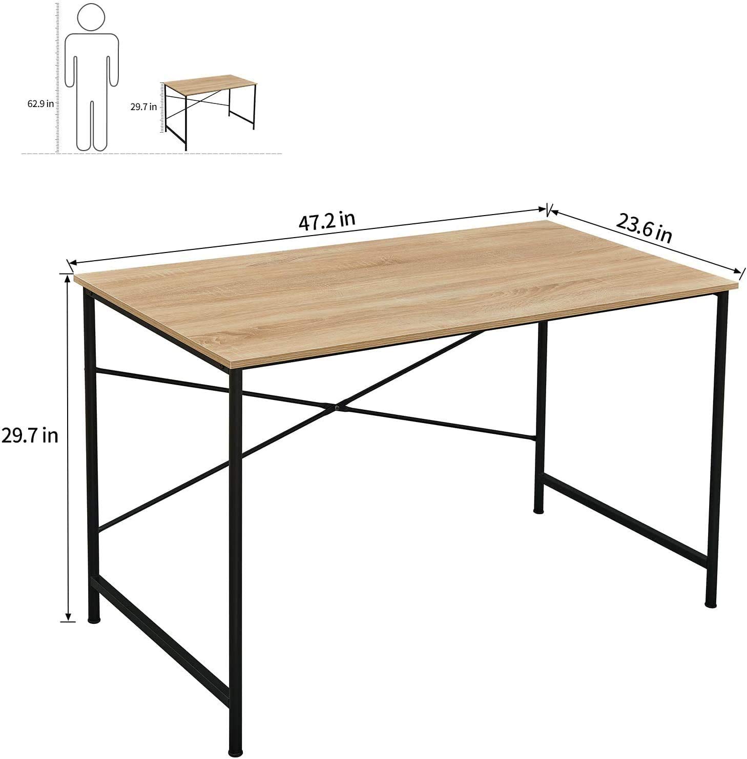 Snapklik.com : Coavas 47 Inch Office Computer Desk Large Study Desk ...