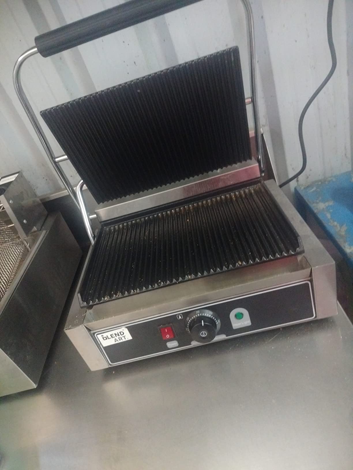 Buy FUZION Commercial Sandwich Maker Griller for Jumbo Breads (Silver ...