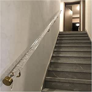 LQSYBHD Clear Acrylic Handrail for Indoor Stairs, Non-Slip Transparent ...