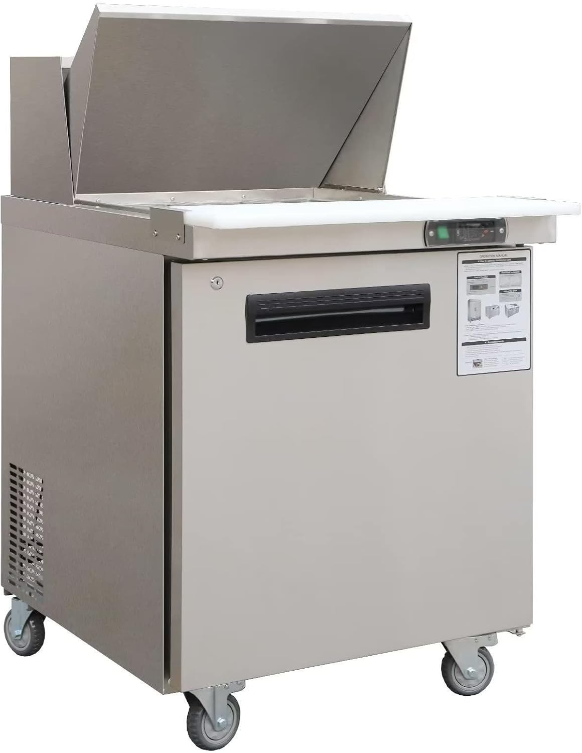 Amazon.com: 27" W Refrigerator Sandwich & Salad Prep Table Commercial ...