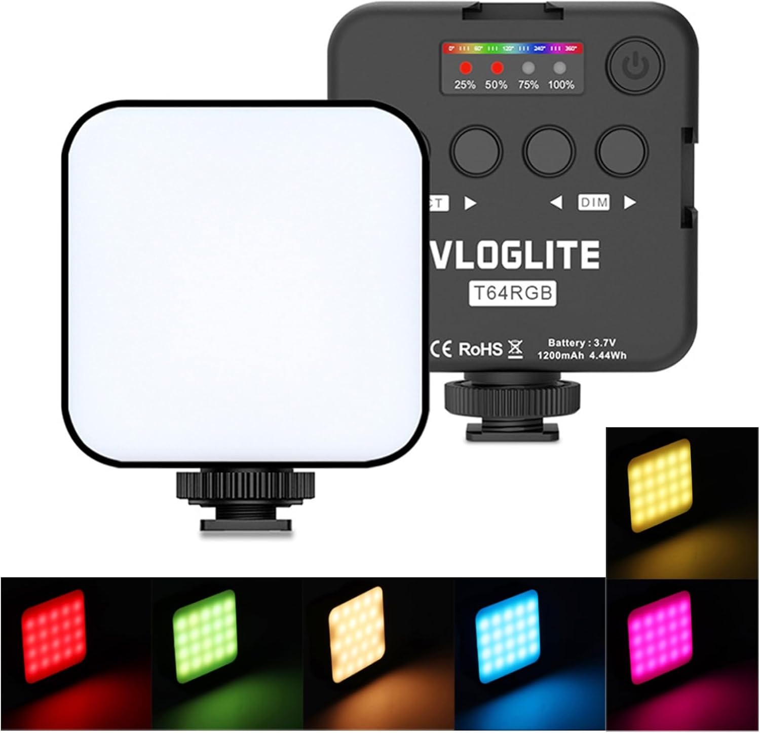 Amazon.com : RGB Video Lights, LED Camera Light for Photography, 20 ...