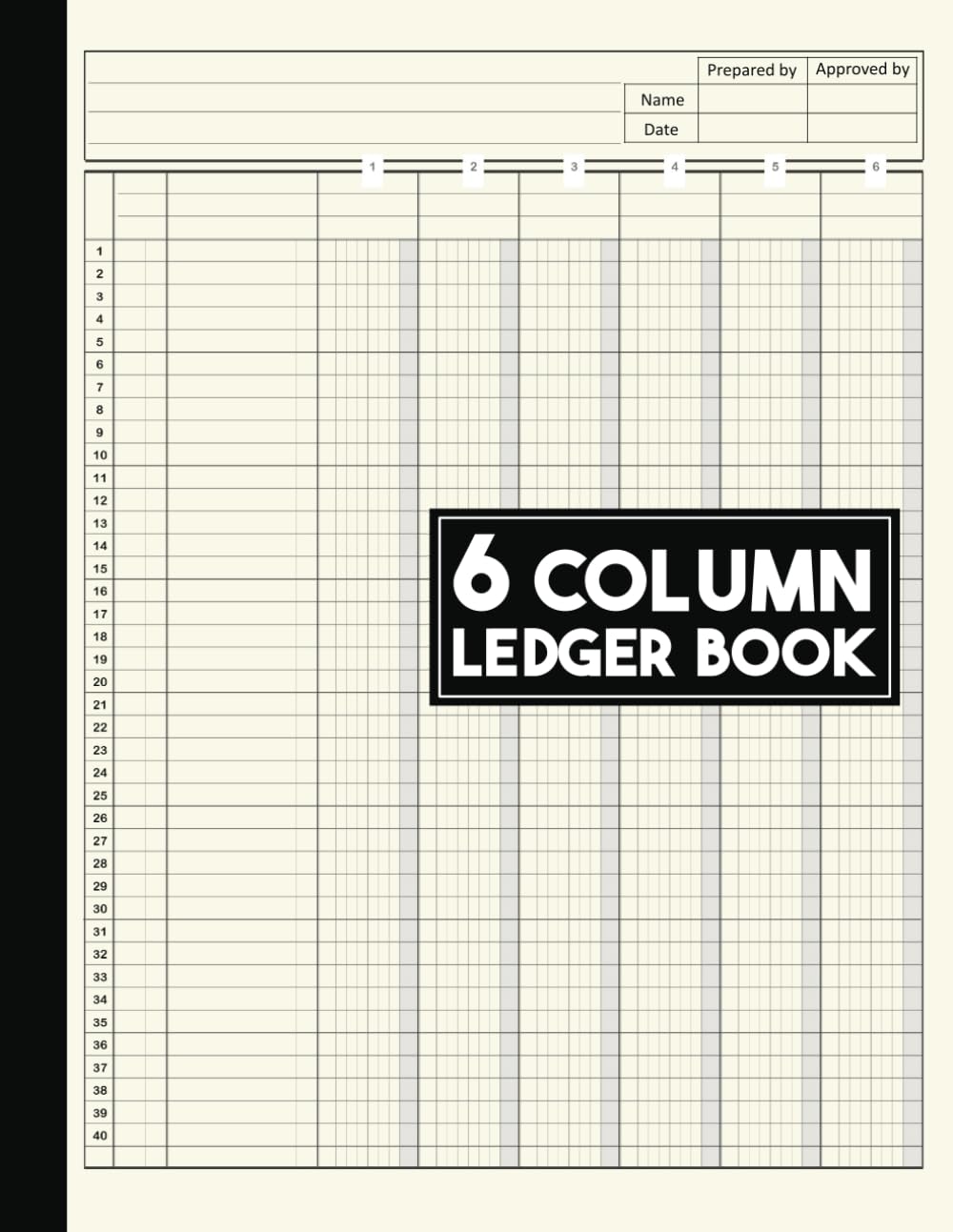 Amazon.com: 6 Column Accounting Ledger Book: Simple Six Column for ...