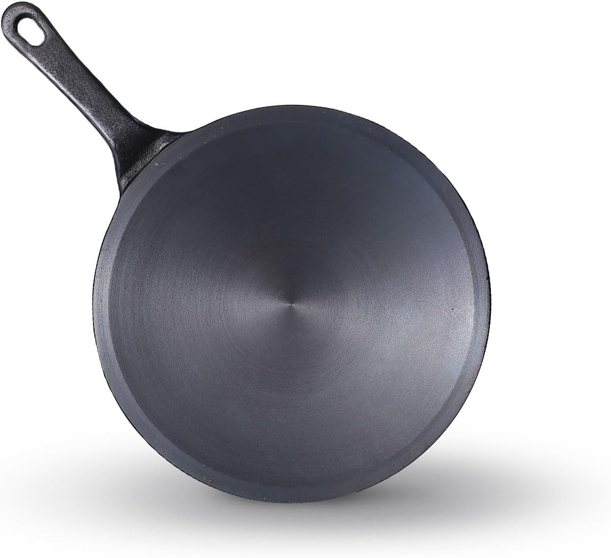 Buy Kichera 10 Inch Pre-Seasoned Cast Iron Roti Tawa with Long Handle ...