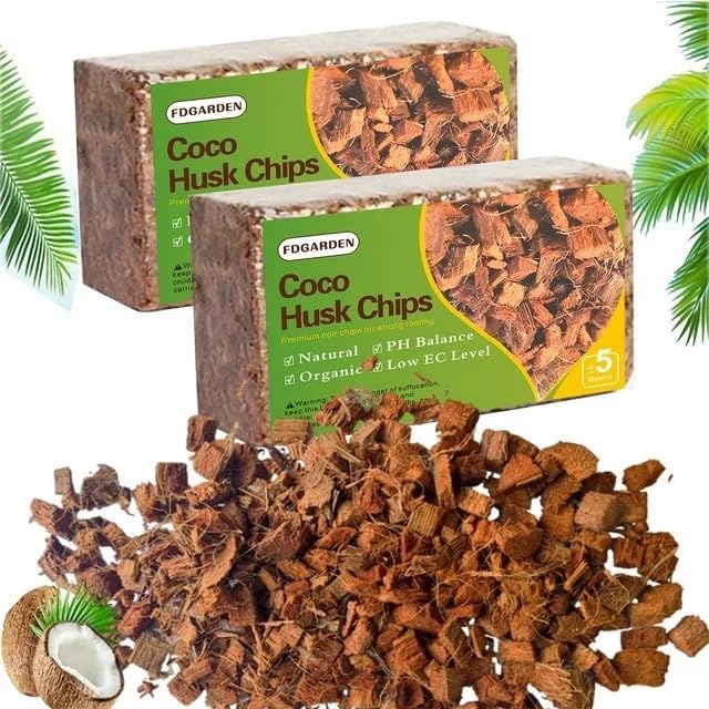 Amazon.com : FDGARDEN Coco Husk Chips Coconut Substrate for Garden ...