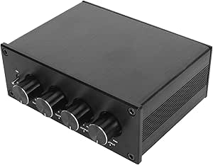 4 Way Stereo Splitter Box Sound Splitter 1 Into 4 Outputs Low ...