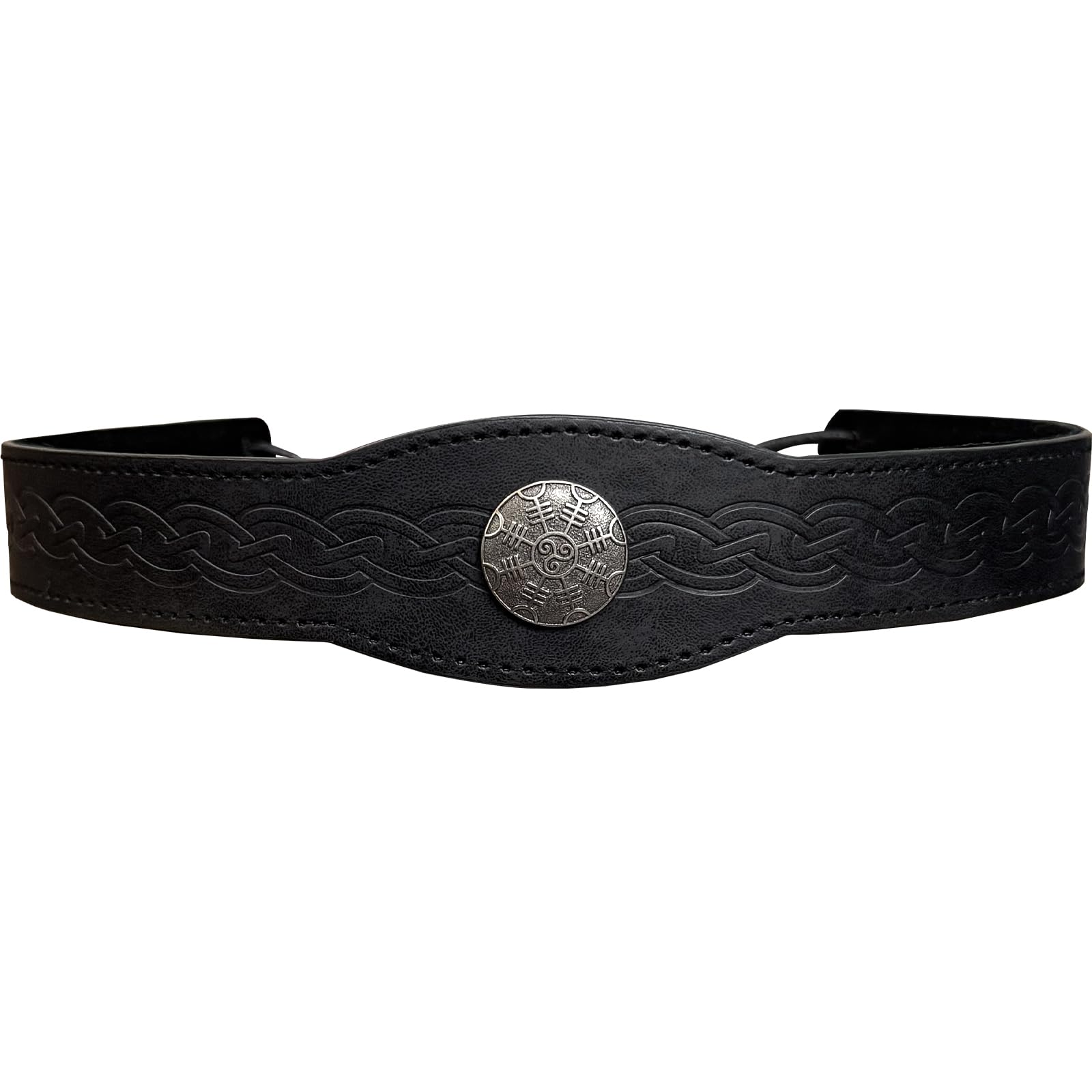 Snapklik.com : Viking Headband For Men Retro Medieval Faux Leather ...