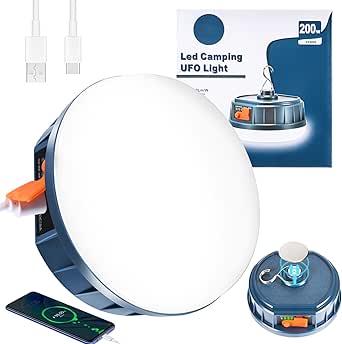 Amazon.com: LED Hanging Camping Lantern Rechargeable Essentials, 200W ...