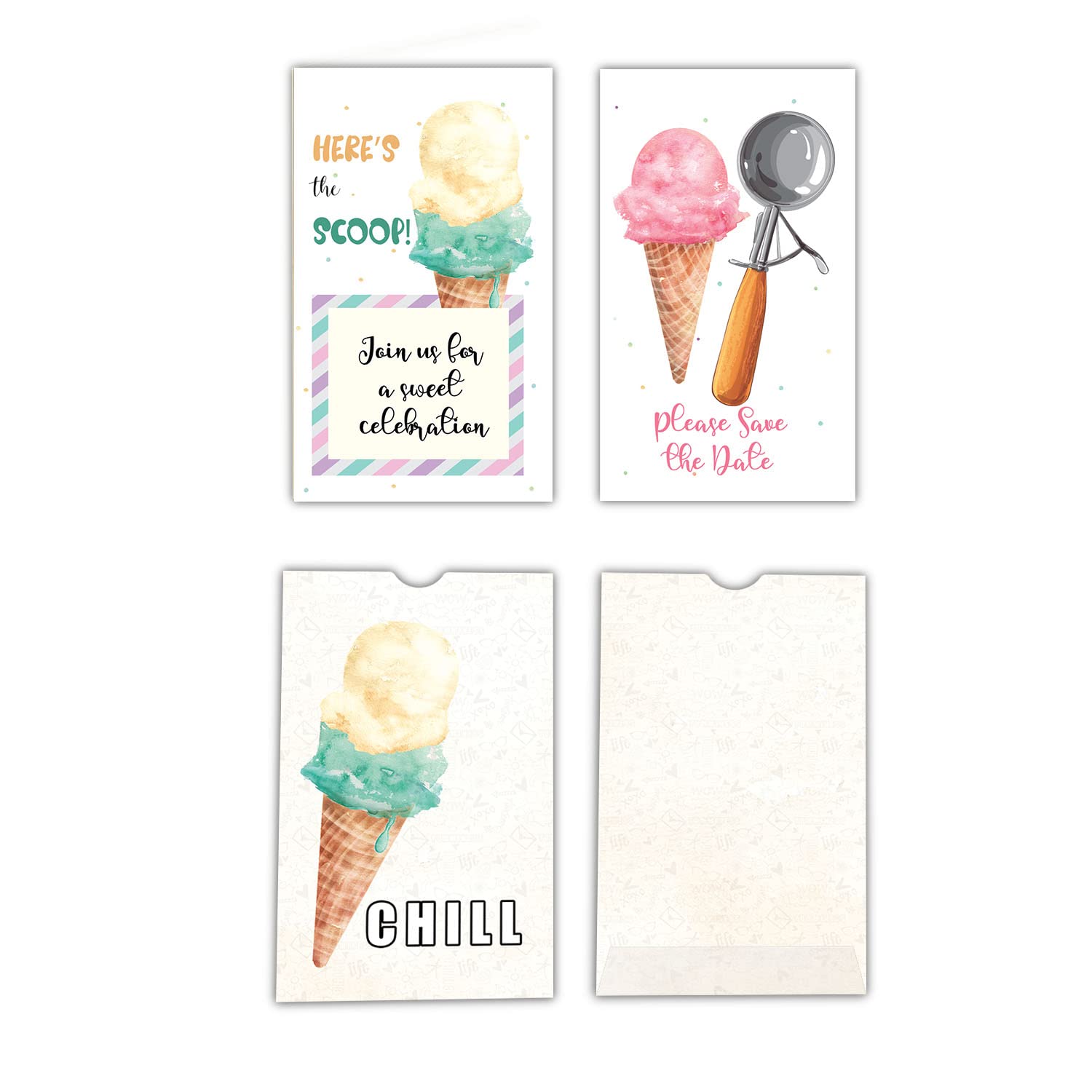 Ice Cream Party Invitation
