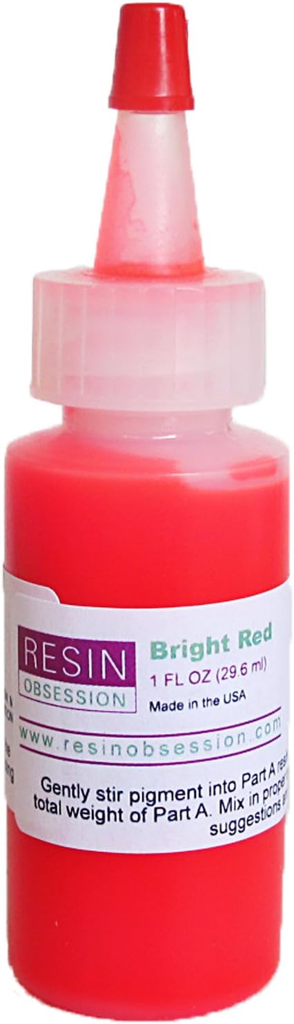 Amazon.com: Resin Obsession Bright Red Translucent Color Pigment - 1 Ounce