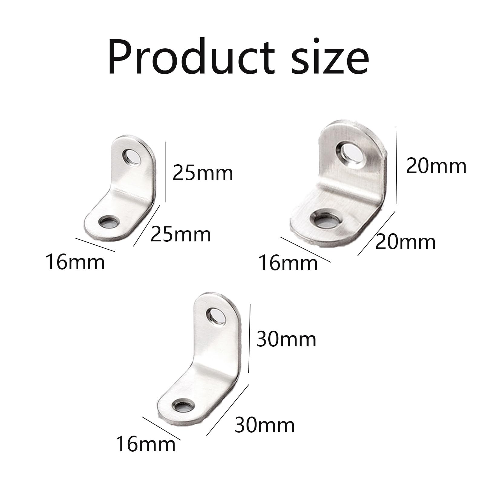 30Pcs L Brackets, Brackets, L Brackets for Wood, L Bracket, Angle ...