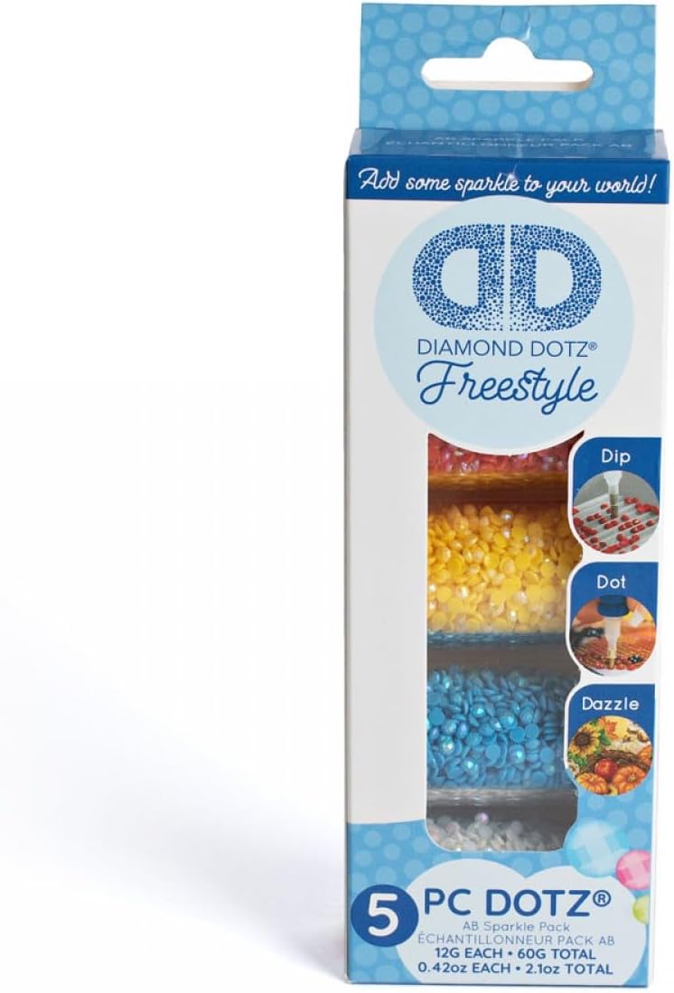Amazon.com: DIAMOND DOTZ Dotz Sampler Pack AB, Freestyle Diamond ...