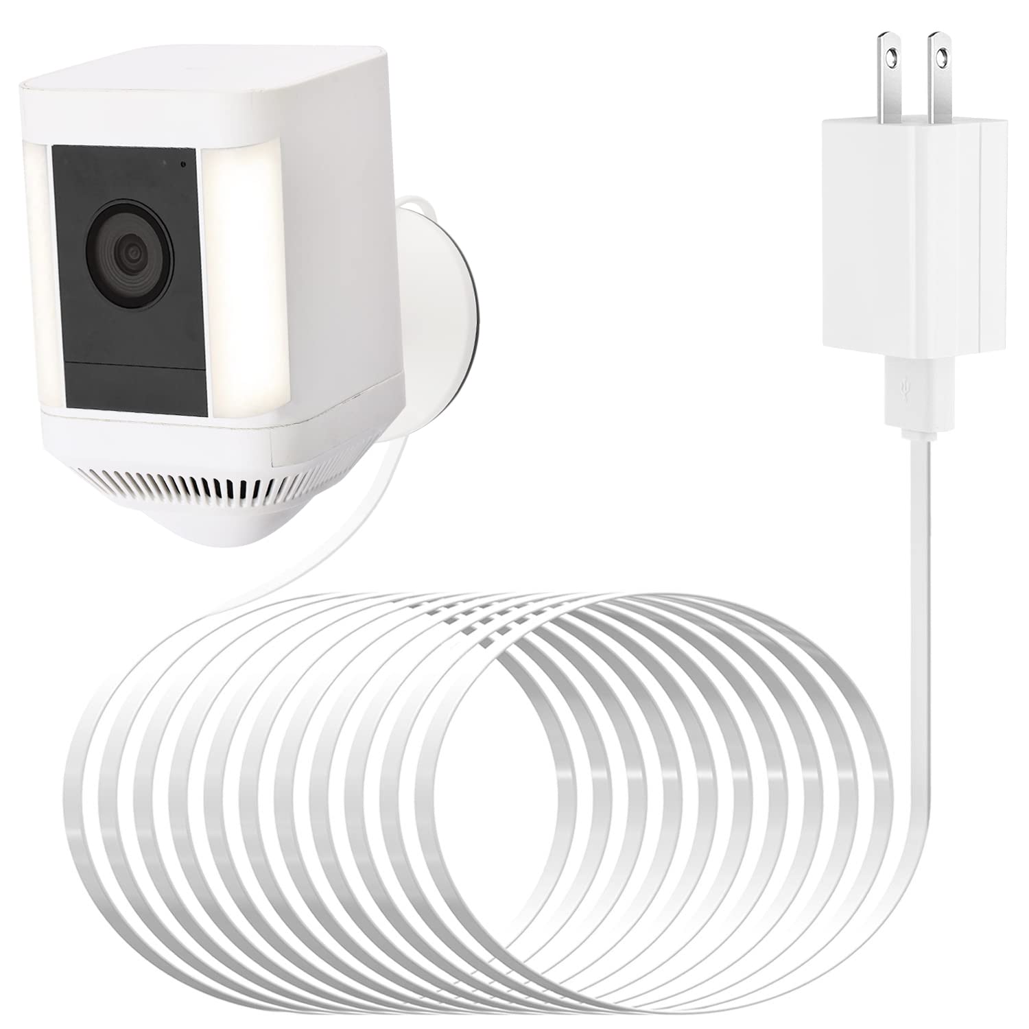 Amazon.com: 16.4Ft/5m Power Cable for Ring Spotlight Cam Plus/Pro ...