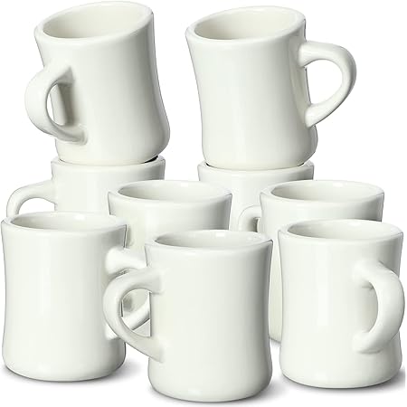 Amazon.com | 6-pack Diner Coffee Mugs, Tea & Hot Beverages, 10oz ...