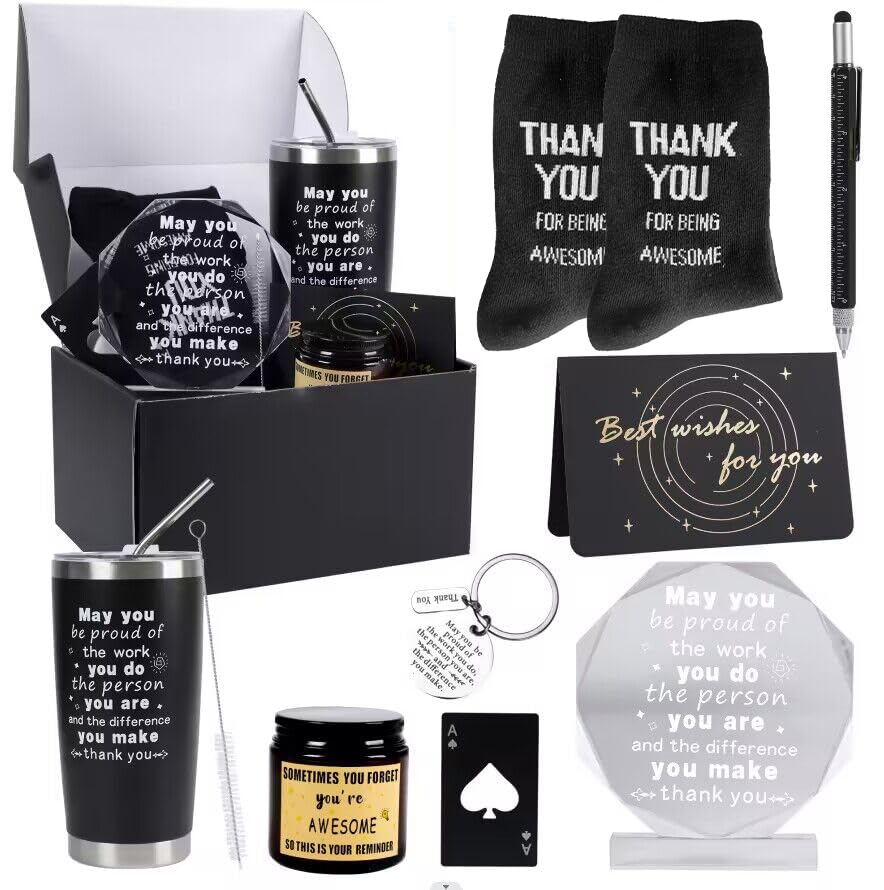 Amazon.com: Kolewo4ever 9 Pieces Employee Gift Set: Best Coworker Gifts ...