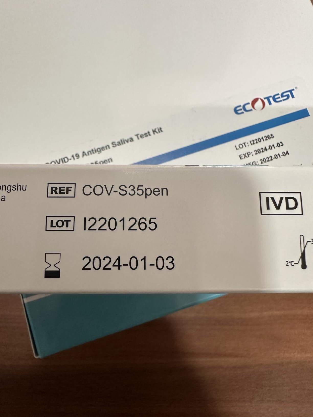 24x Ecotest Covid-19 Antigen Saliva Test Kit (12 x 2 packs) : Amazon ...