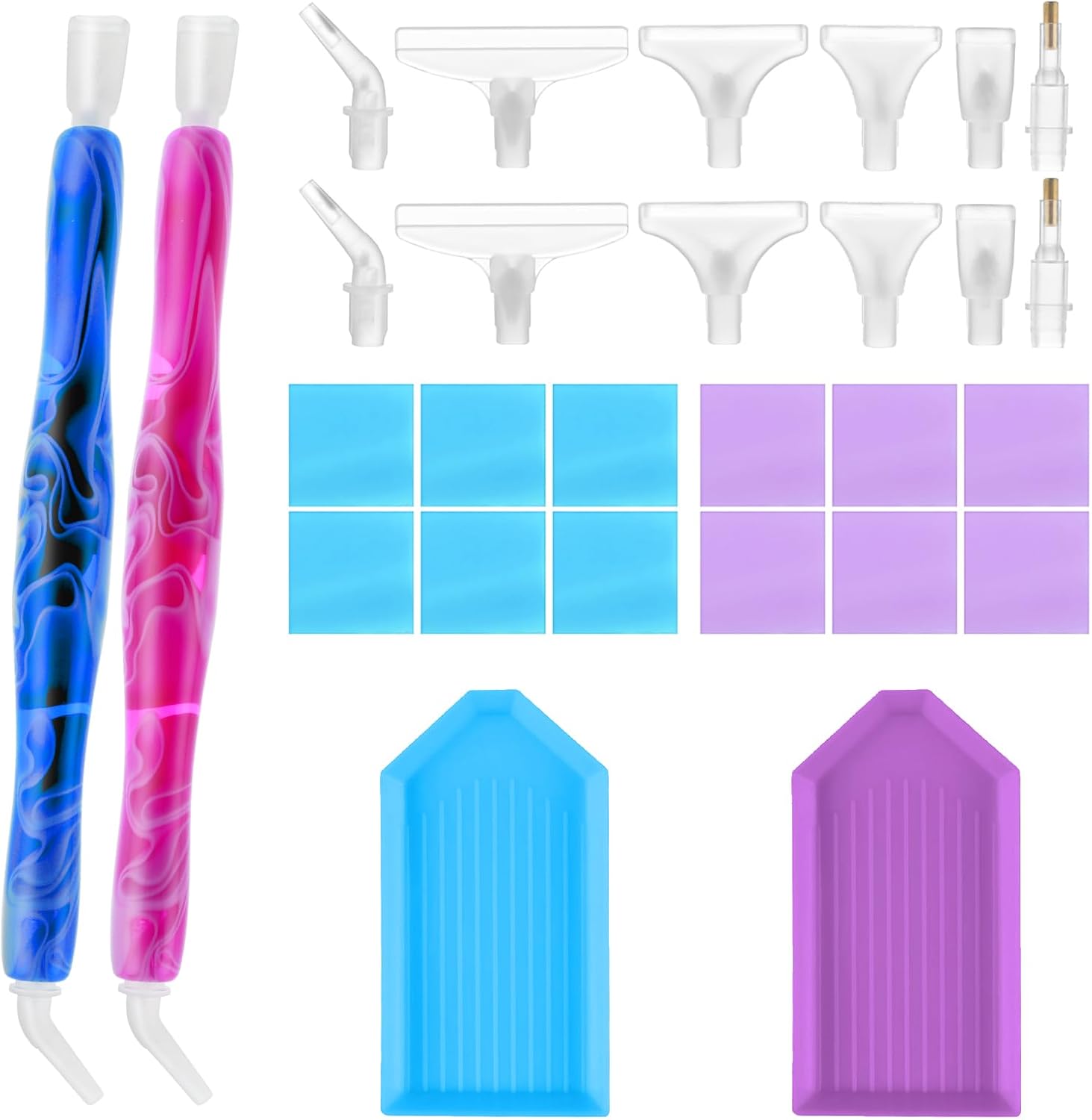 Amazon.com: ZEYIYER 28PCS Diamond Art Pens Tools, 5D Diamond Art ...