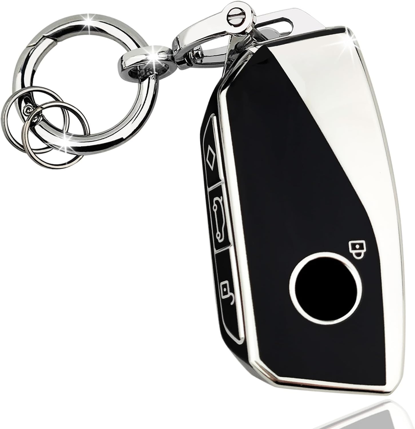 Amazon.com: OLLEN Key Fob Cover with Ring, Fit for BMW 2023 2024 2025 ...