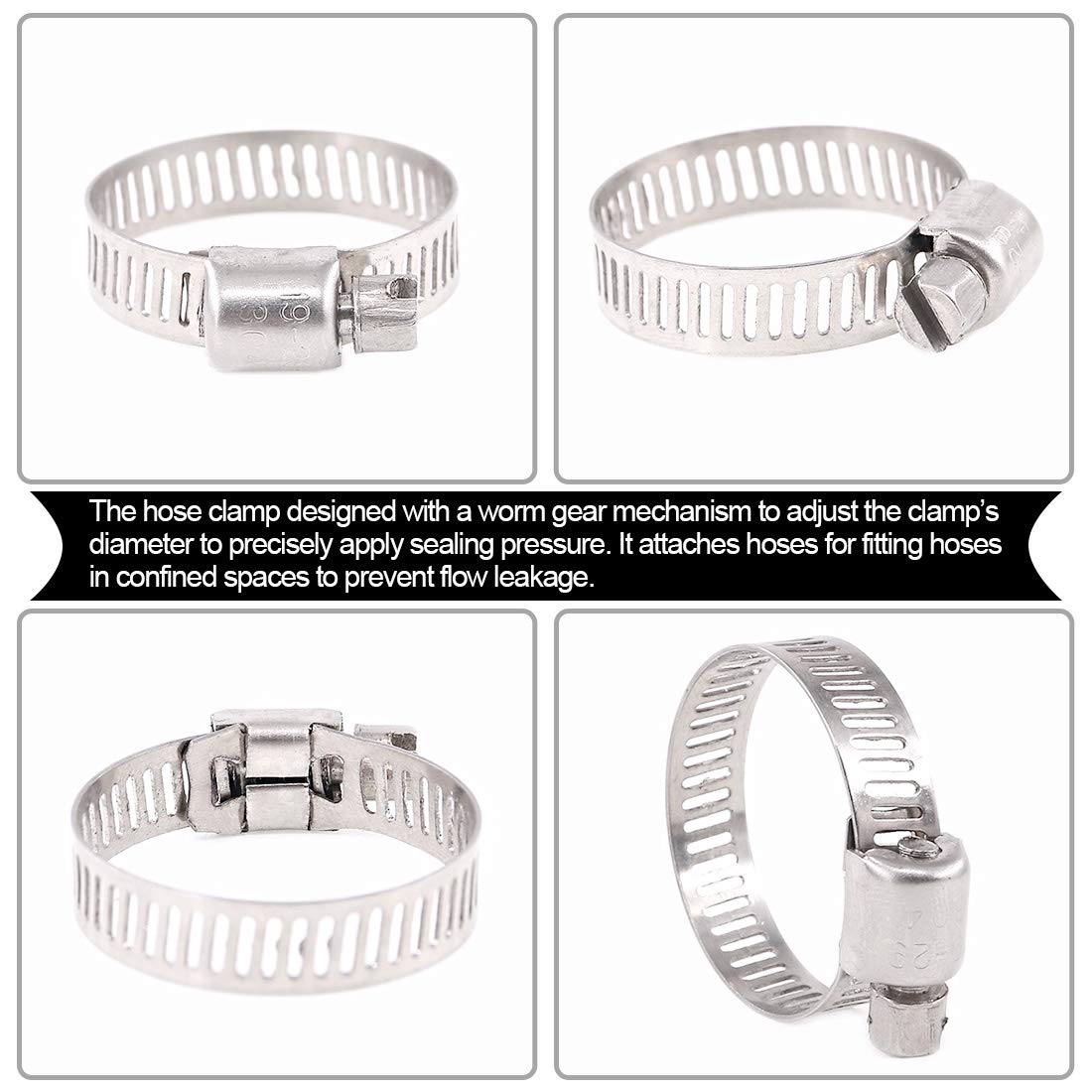 Snapklik.com : Rustark 25-Pcs Adjustable 19 To 29mm Range Worm Gear ...