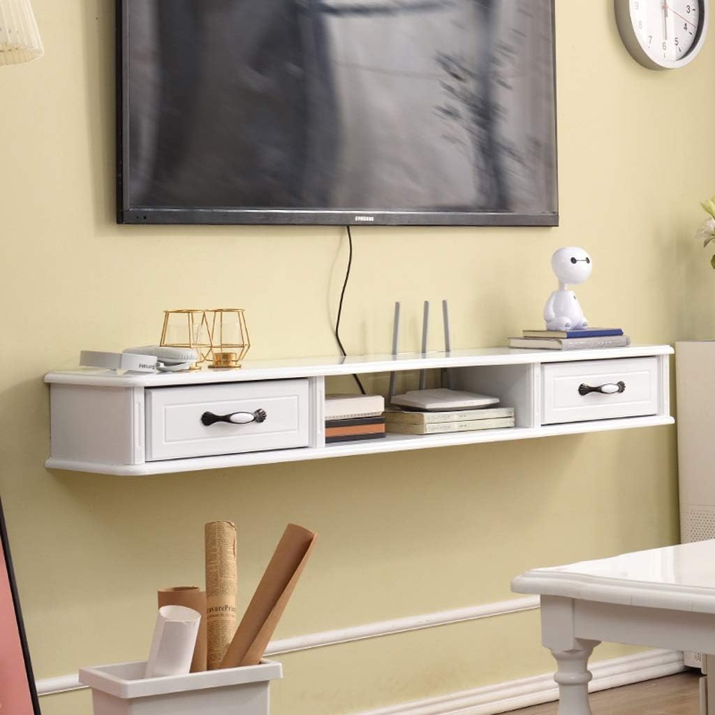 Amazon.com: Wall-Mounted TV Cabinet with Drawer Wall Shelf Floating ...