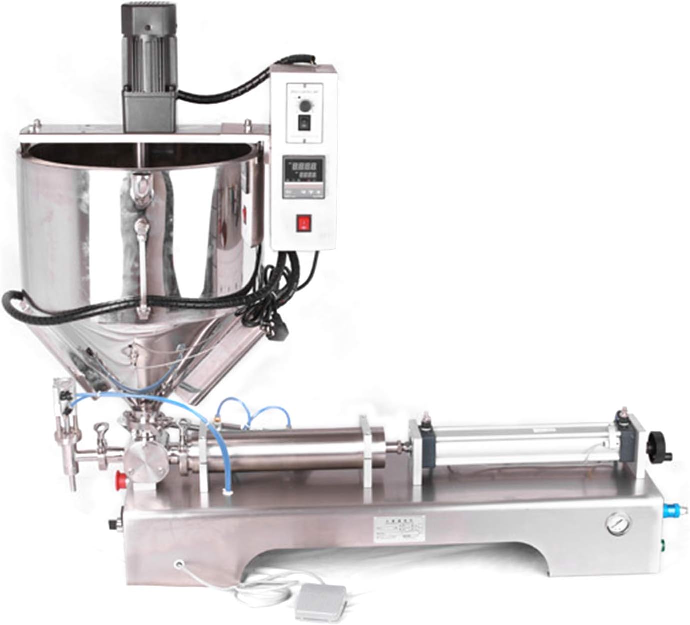 Amazon.com: 100-1000ml, Heating, Liquid, Pneumatic Mixing Filling Machine, Inching And Automatic ...