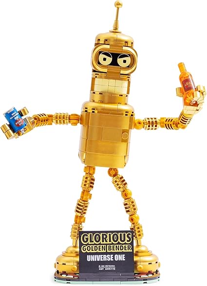 Amazon.com: Brickcraft Futurama Gold Bender Comic-Con Exclusive ...