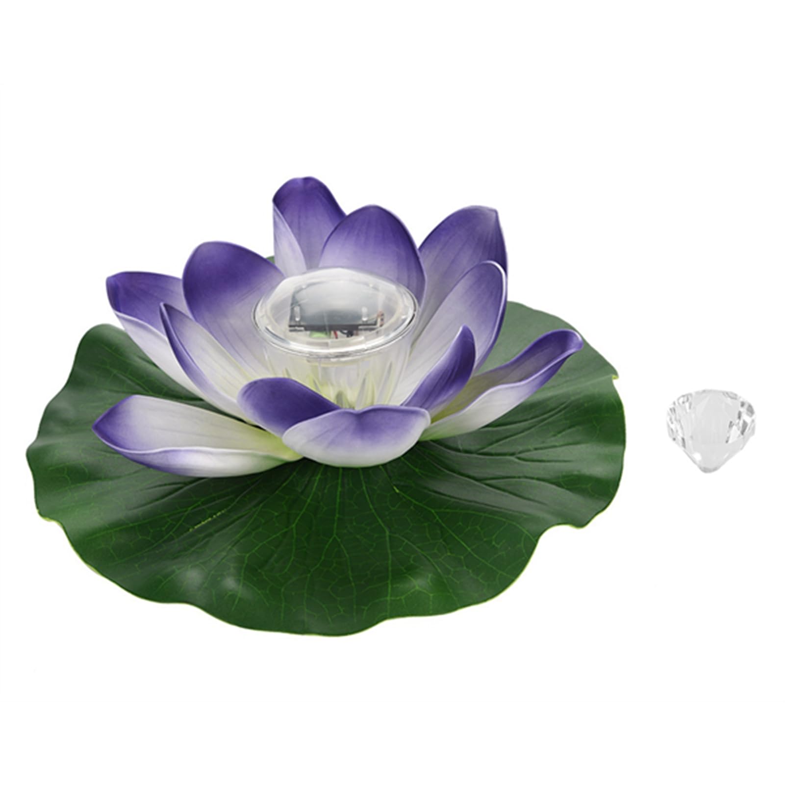 Solar LED Lotus Light, Waterproof Colour Changing Lotus Flower Floating ...