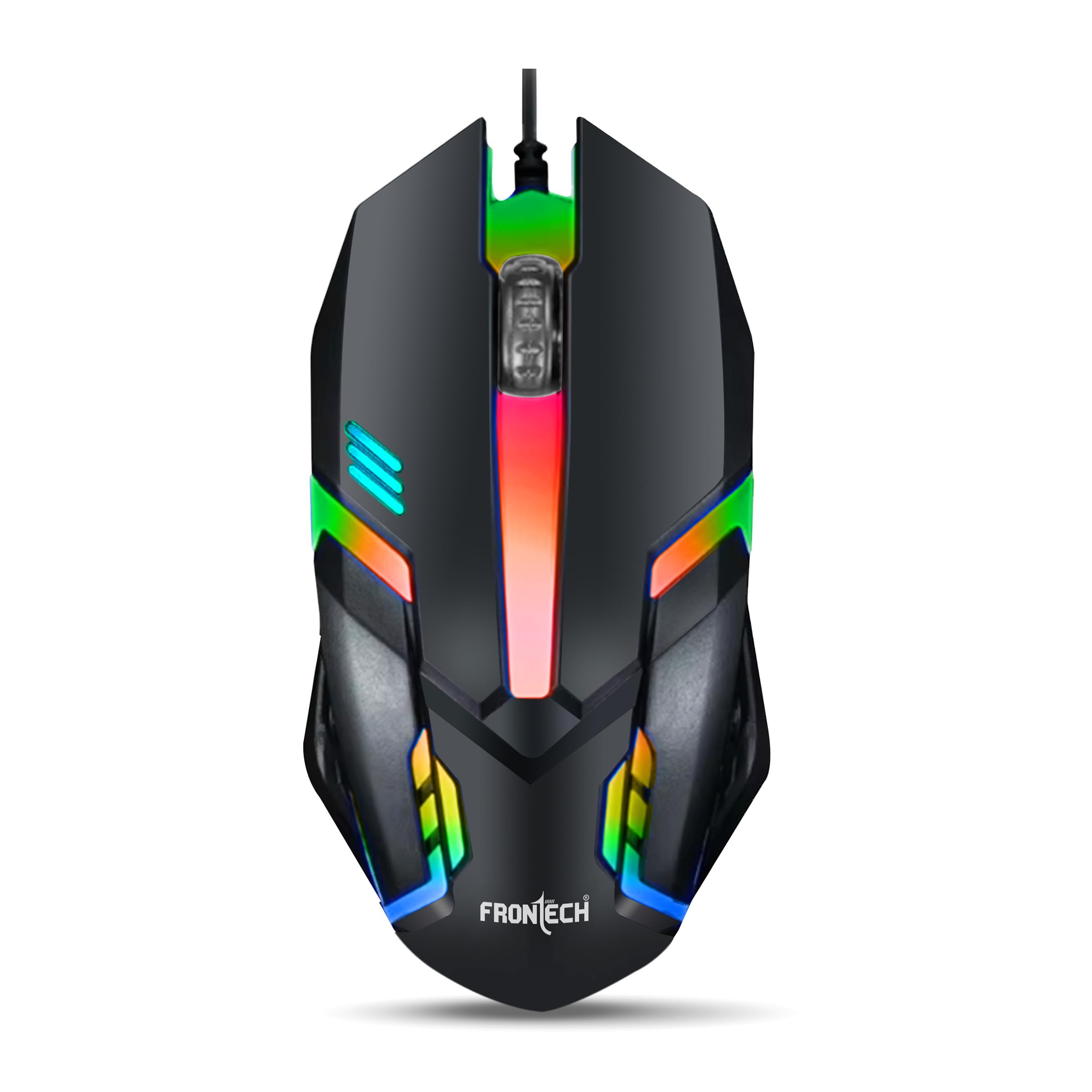 Amazon.in: Buy FRONTECH Wired USB Optical Mouse | 3 Button Mouse| RGB ...