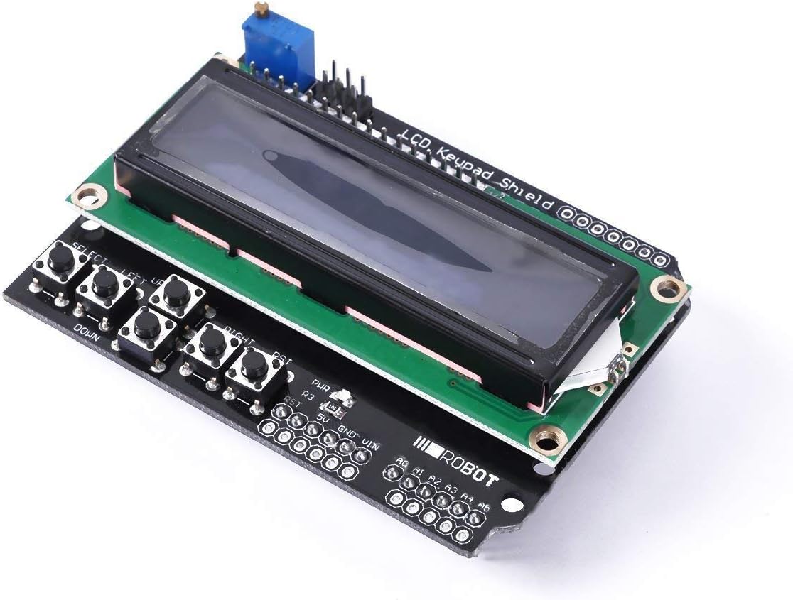 Amazon.com: UIOTEC LCD Keypad Shield LCD1602 LCD 1602 Module Display ...