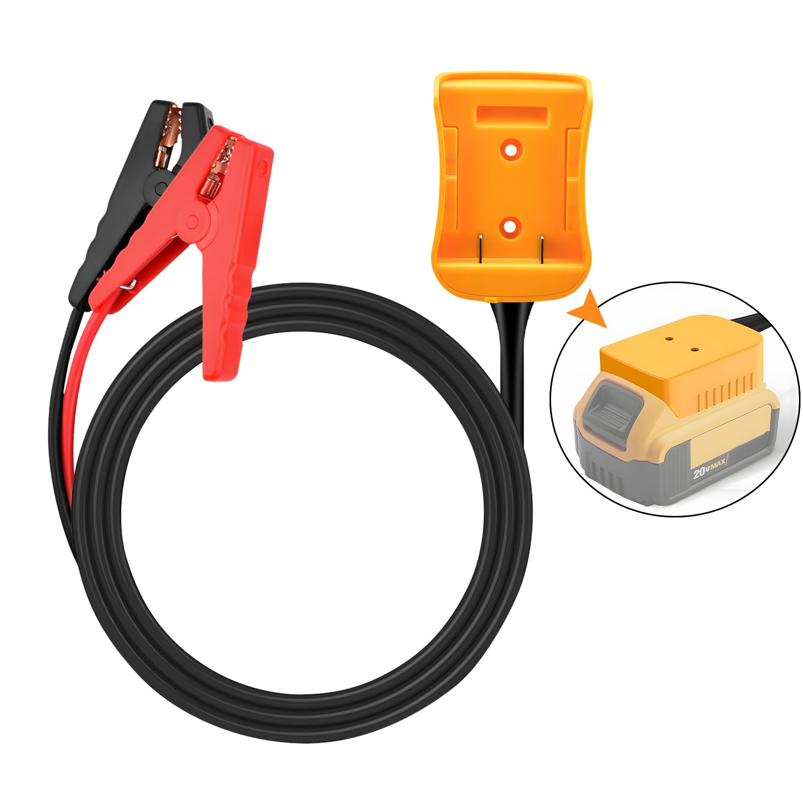 Amazon.com: Jumper Cables for 20V Batteries, Portable Automotive Jump ...