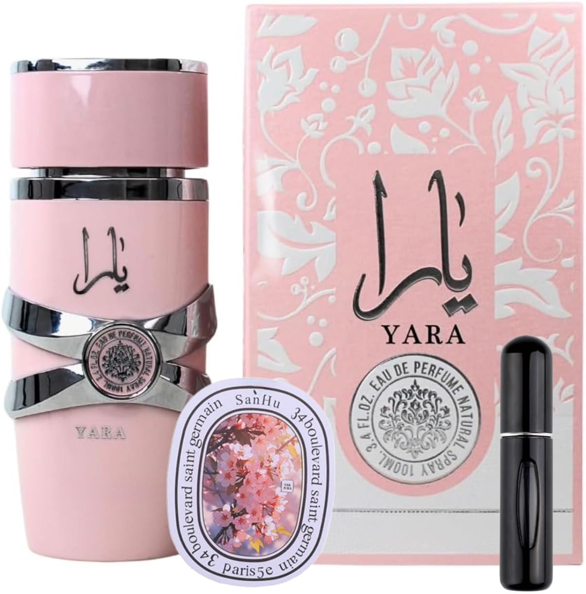Amazon.com : Yara Pink Eau De Parfum 100ml (3.4 fl oz) for Female Long ...