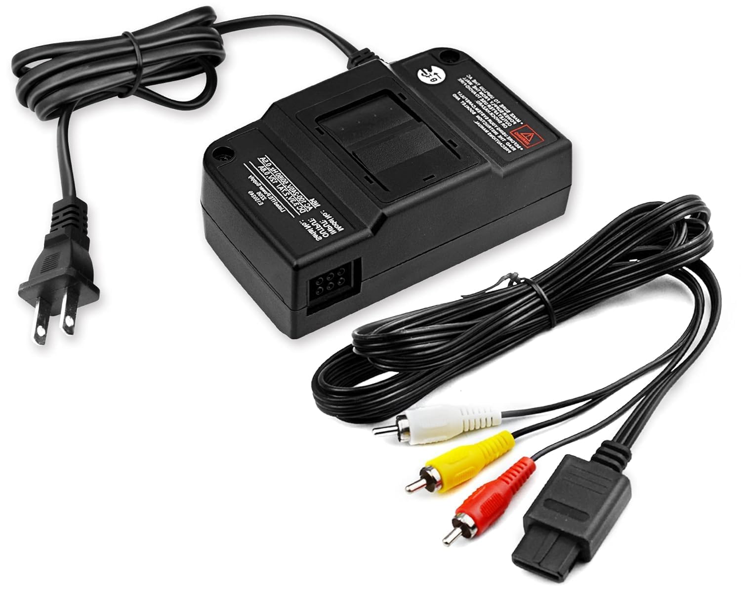 Amazon.com: PEGLY 2-1 N64 Power Supply, N64 AV Cable, AV Composite ...