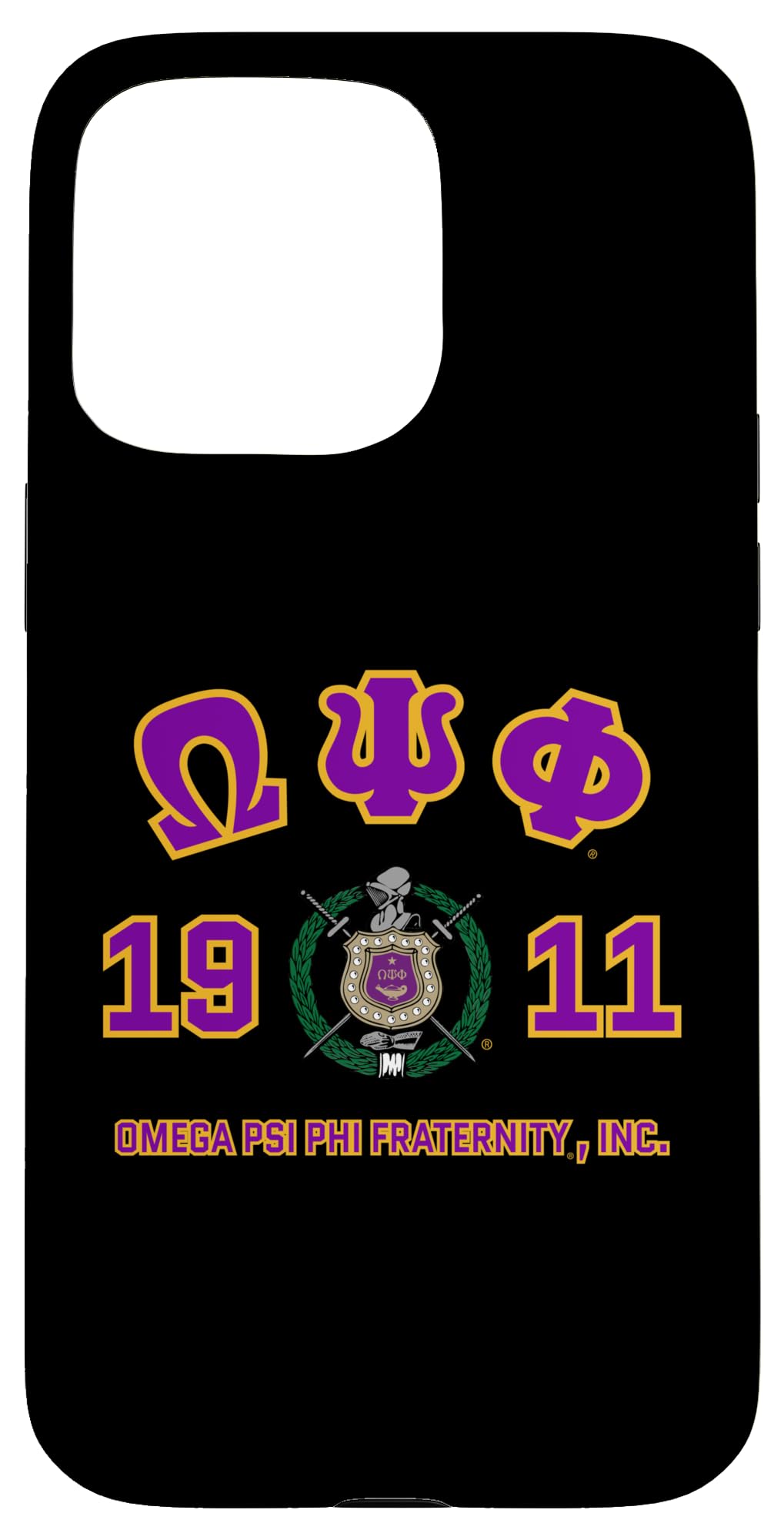 Snapklik.com : iPhone 15 Pro Max Omega Psi Phi Fraternity Paraphernalia