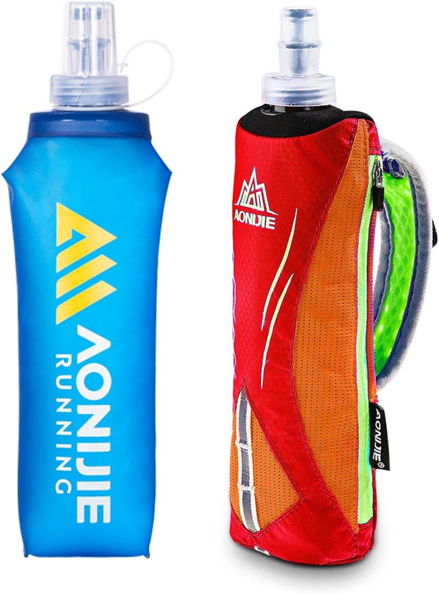 Amazon.com: AONIJIE Running Water Bottle Hand Held for Runners, Fit 6.5 ...