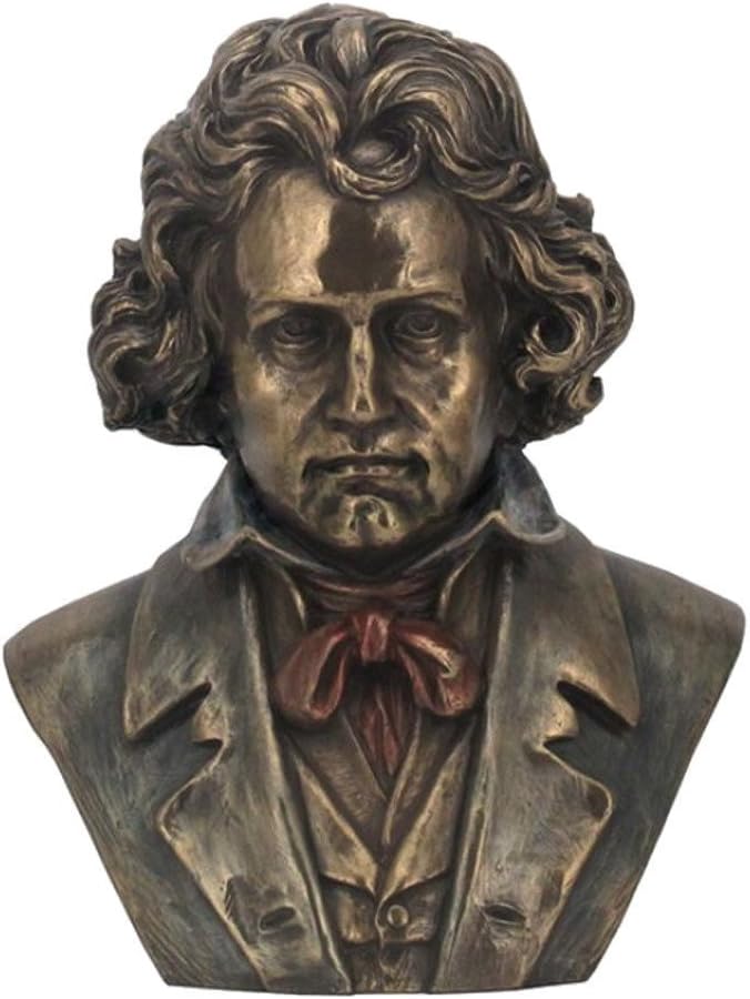 Amazon.com: 6.5" Ludwig Van Beethoven Bust Statue Sculpture Figure ...