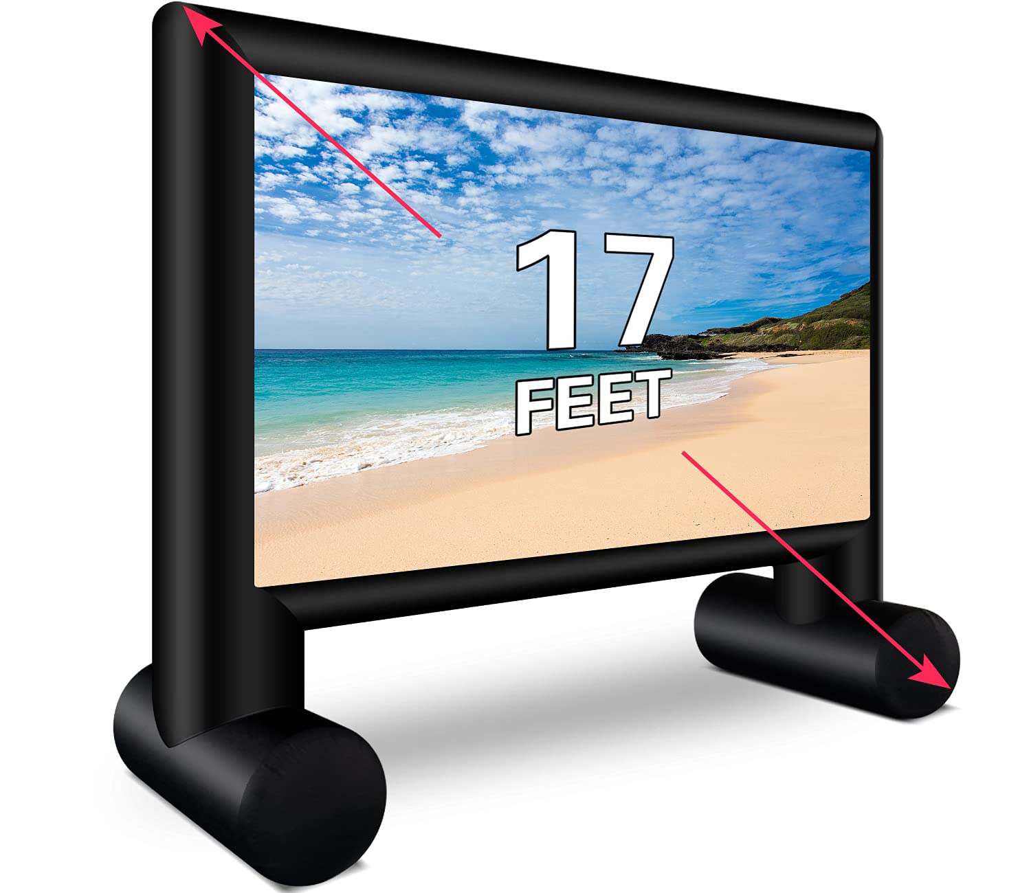 Snapklik.com : XHYCPY 17 Feet Inflatable Movie Screen Outdoor Blow Up ...