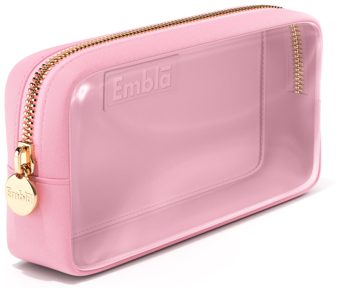 Amazon.com: Embla Clear Cosmetic Bag Makeup Bag, Clear Zipper Pouch ...