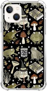Amazon.com: Dohakemuny Witch Frog Aesthetic Case Compatible with iPhone 15 Plus, Mushroom Frog ...